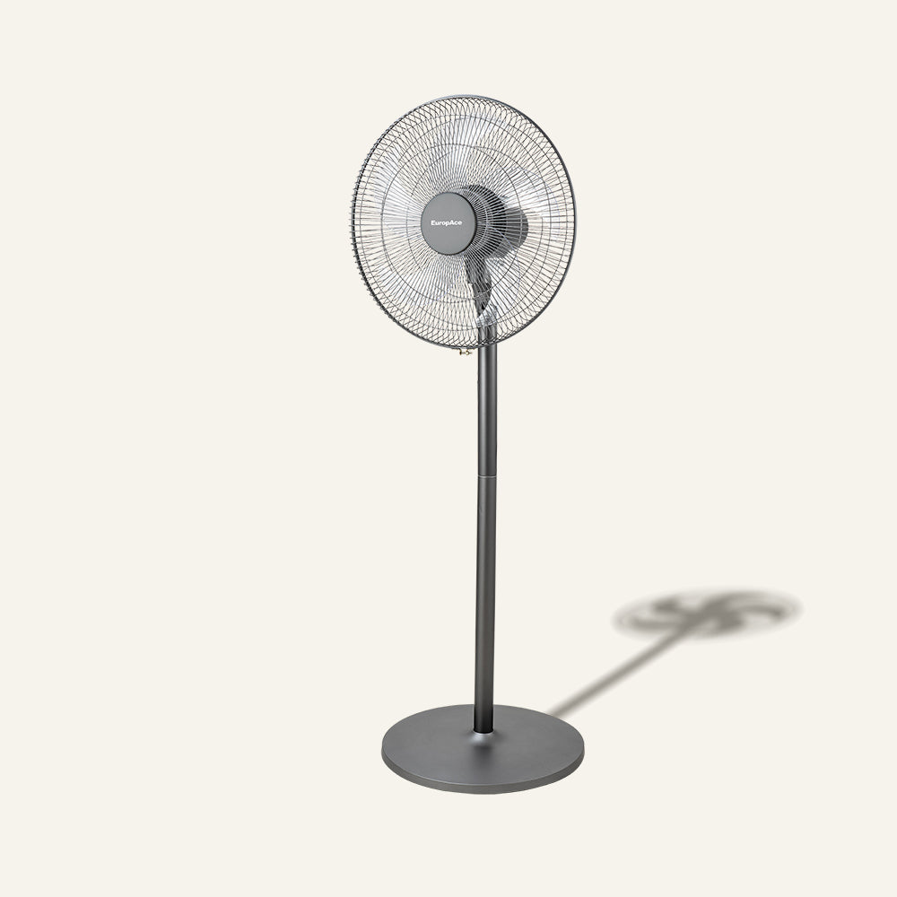 EuropAce 16” DC Stand Fan with Remote | Energy Efficient, Low Noise
