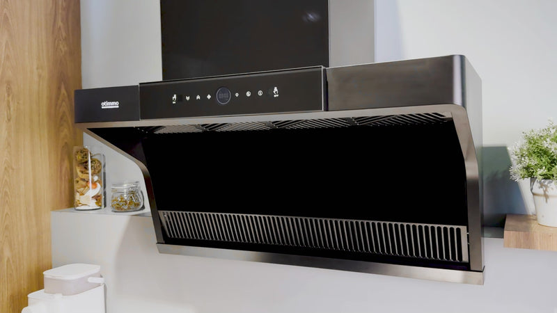 90cm 1200m3/h L-Shaped Hood with Dual Suction | Built-In Installation ...